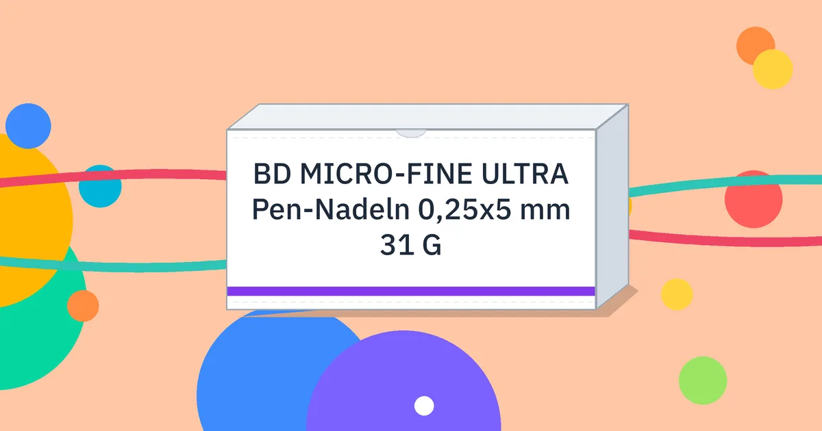 Symbolbild: Packung mit der Aufschrift BD MICRO-FINE ULTRA Pen-Nadeln 0,25x5 mm 31 G (PZN 19698730) – Verfügbarkeit und Bezug in Apotheken in Frankfurt am Main