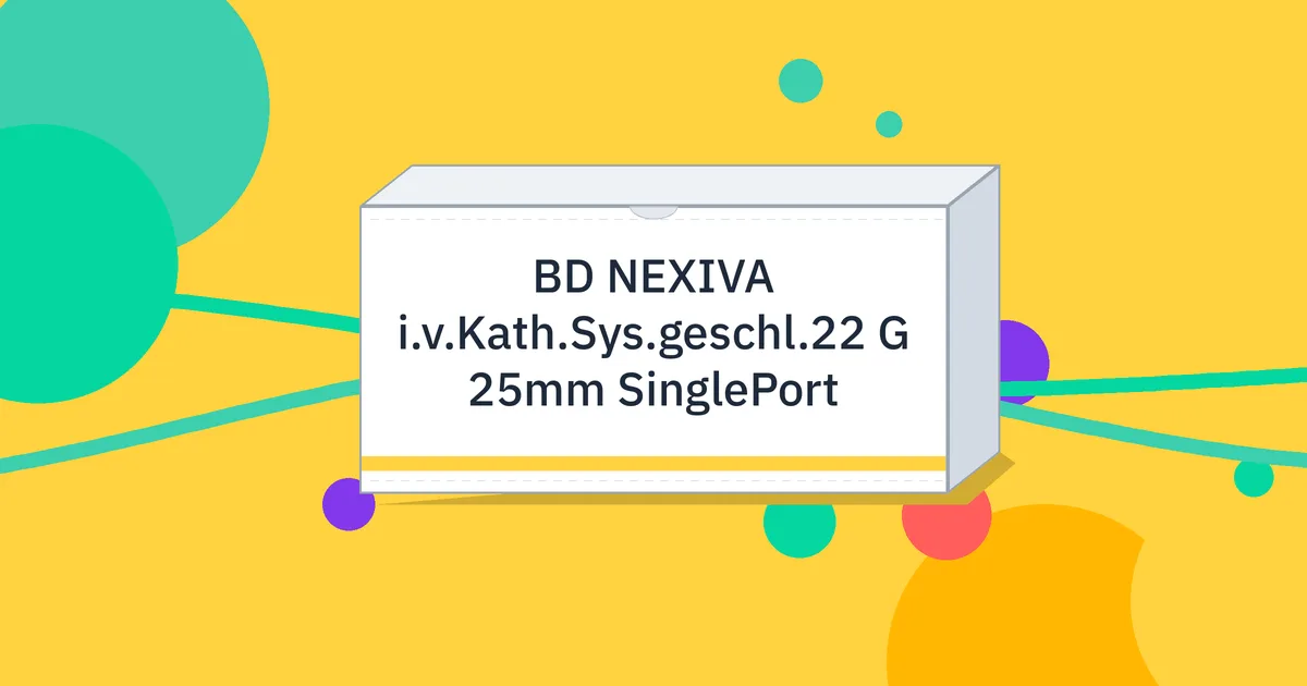 Symbolbild: Packung mit der Aufschrift BD NEXIVA i.v.Kath.Sys.geschl.22 G 25mm SinglePort (PZN 11709150) – Verfügbarkeit und Bezug in Apotheken in Frankfurt am Main