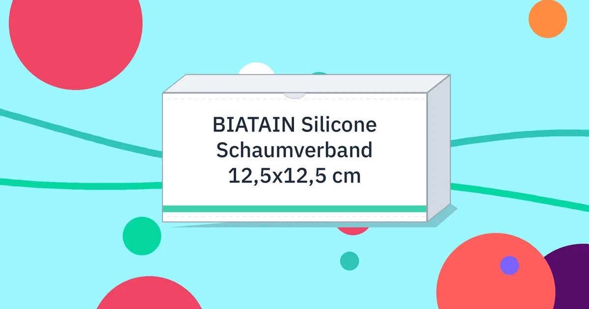 Symbolbild: Packung mit der Aufschrift BIATAIN Silicone Schaumverband 12,5x12,5 cm (PZN 20344569) – Verfügbarkeit und Bezug in Apotheken in Frankfurt am Main