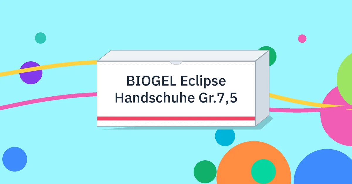 Symbolbild: Packung mit der Aufschrift BIOGEL Eclipse Handschuhe Gr.7,5 (PZN 04764898) – Verfügbarkeit und Bezug in Apotheken in Frankfurt am Main