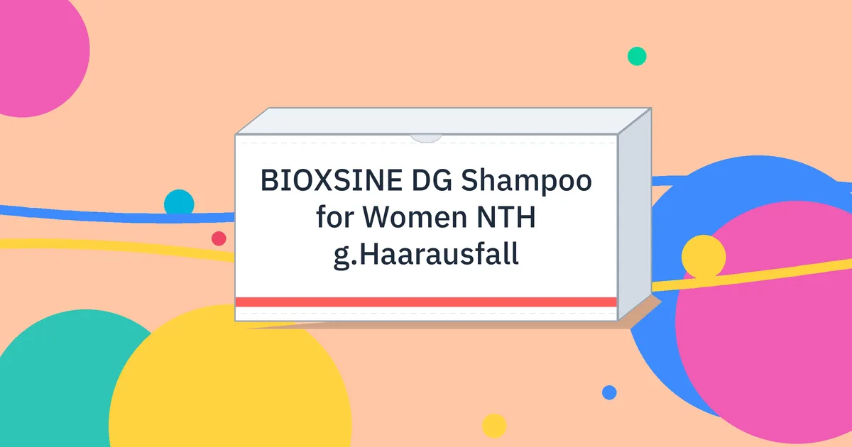 Symbolbild: Packung mit der Aufschrift BIOXSINE DG Shampoo for Women NTH g.Haarausfall (PZN 11279169) – Verfügbarkeit und Bezug in Apotheken in Frankfurt am Main