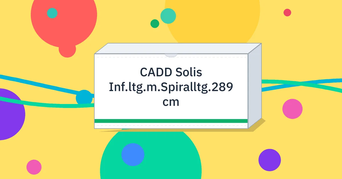 Symbolbild: Packung mit der Aufschrift CADD Solis Inf.ltg.m.Spiralltg.289 cm (PZN 17185989) – Verfügbarkeit und Bezug in Apotheken in Frankfurt am Main