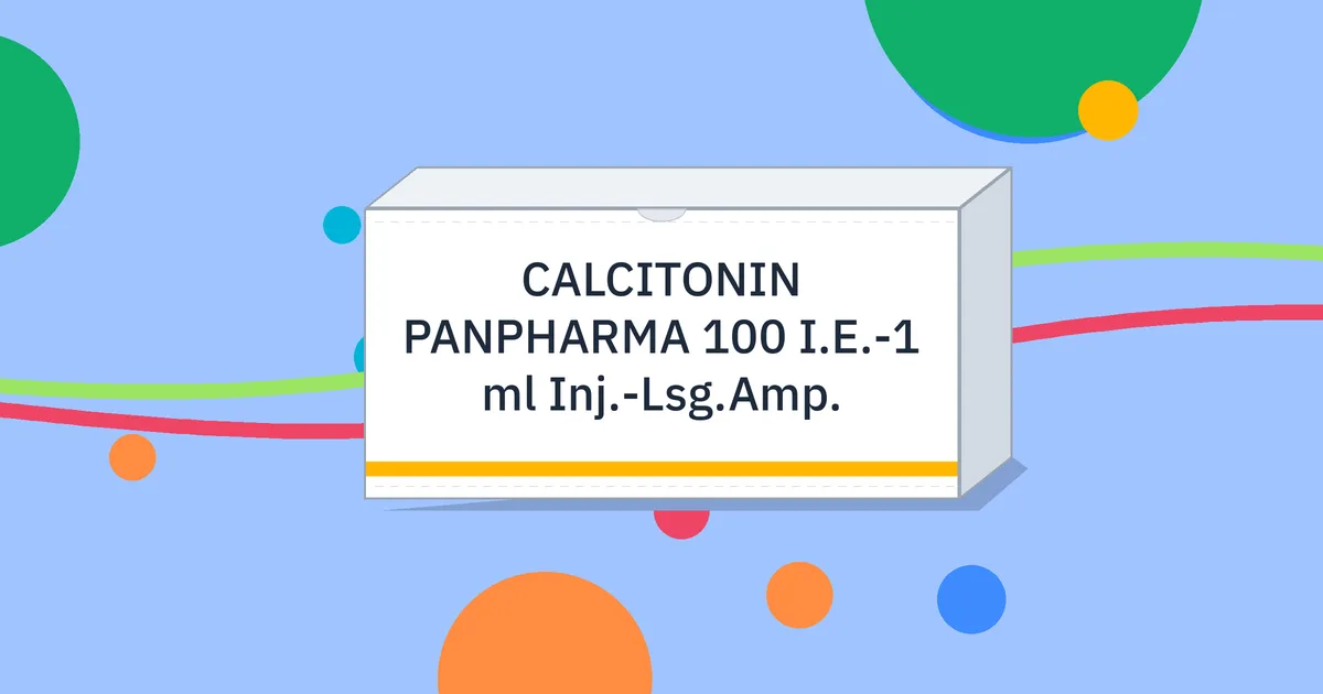 Symbolbild: Packung mit der Aufschrift CALCITONIN PANPHARMA 100 I.E.-1 ml Inj.-Lsg.Amp. (PZN 16199771) – Verfügbarkeit und Bezug in Apotheken in Frankfurt am Main