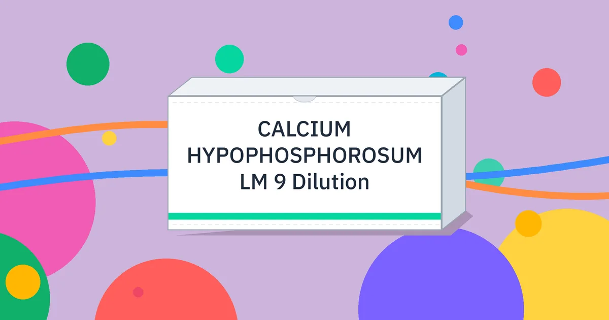 Symbolbild: Packung mit der Aufschrift CALCIUM HYPOPHOSPHOROSUM LM 9 Dilution (PZN 13408754) – Verfügbarkeit und Bezug in Apotheken in Frankfurt am Main