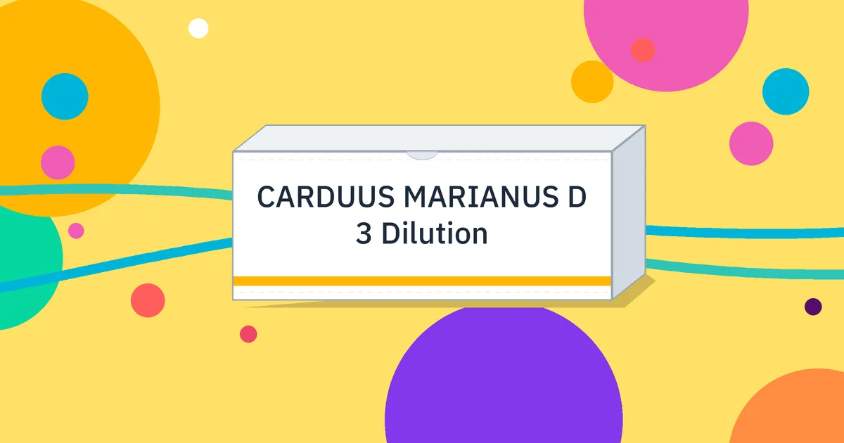Symbolbild: Packung mit der Aufschrift CARDUUS MARIANUS D 3 Dilution (PZN 00180019) – Verfügbarkeit und Bezug in Apotheken in Frankfurt am Main
