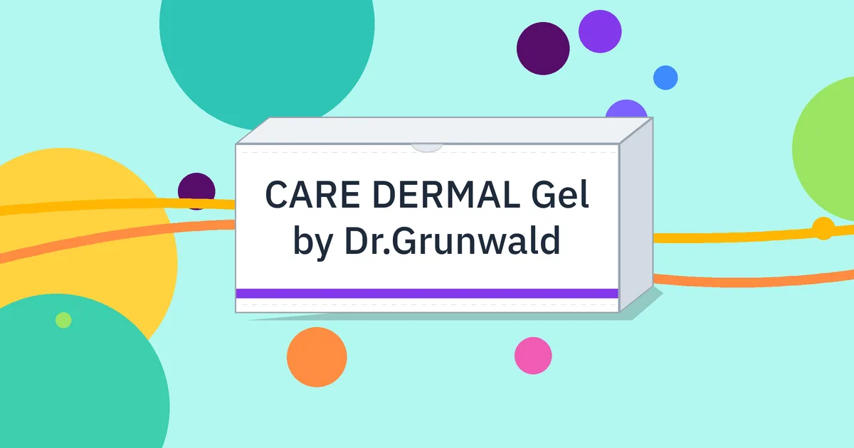 Symbolbild: Packung mit der Aufschrift CARE DERMAL Gel by Dr.Grunwald (PZN 14199123) – Verfügbarkeit und Bezug in Apotheken in Frankfurt am Main