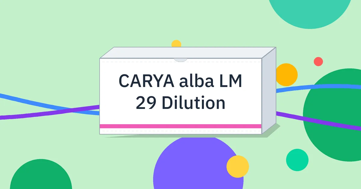 Symbolbild: Packung mit der Aufschrift CARYA alba LM 29 Dilution (PZN 13431670) – Verfügbarkeit und Bezug in Apotheken in Frankfurt am Main
