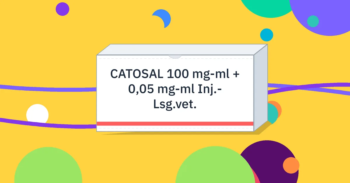 Symbolbild: Packung mit der Aufschrift CATOSAL 100 mg-ml + 0,05 mg-ml Inj.-Lsg.vet. (PZN 10091311) – Verfügbarkeit und Bezug in Apotheken in Frankfurt am Main