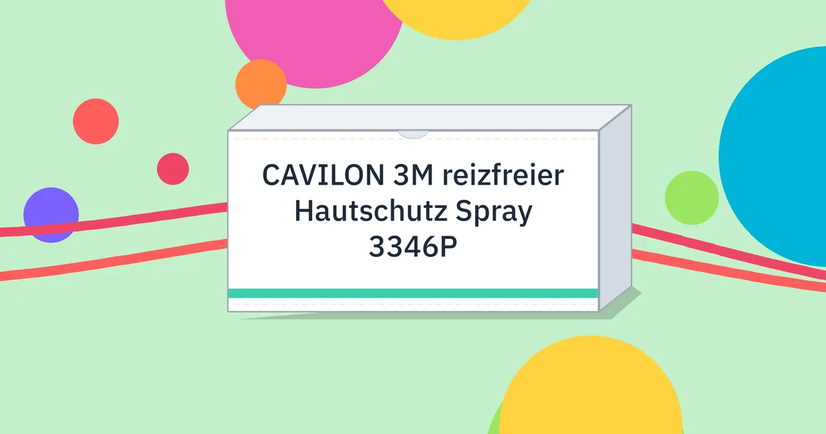 Symbolbild: Packung mit der Aufschrift CAVILON 3M reizfreier Hautschutz Spray 3346P (PZN 18096472) – Verfügbarkeit und Bezug in Apotheken in Frankfurt am Main