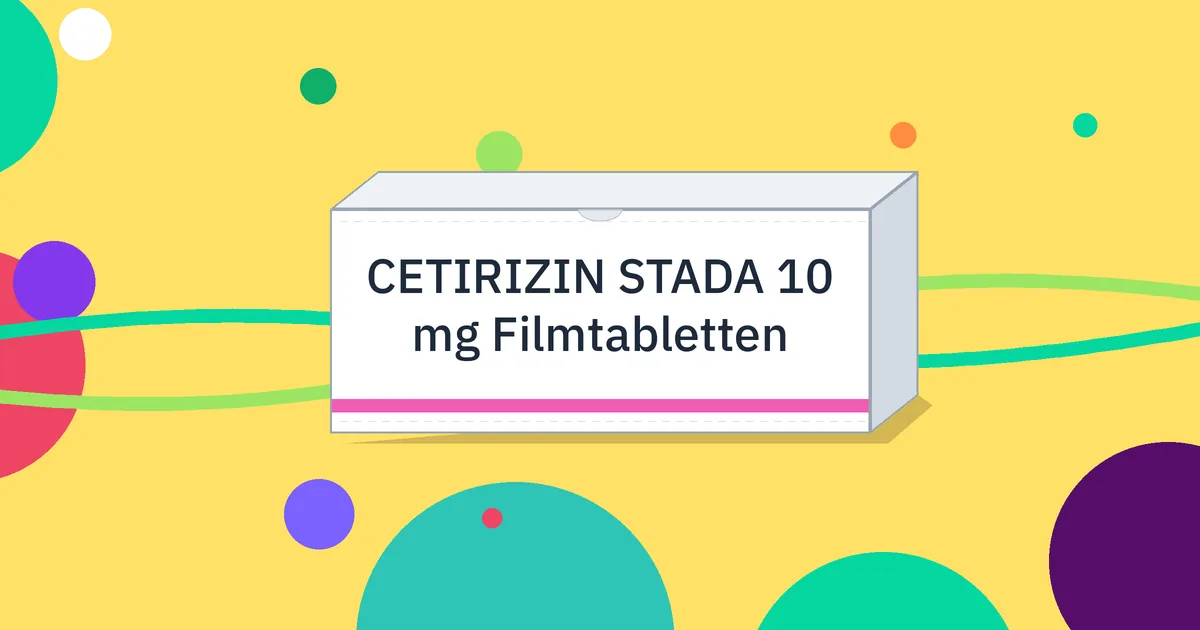 Symbolbild: Packung mit der Aufschrift CETIRIZIN STADA 10 mg Filmtabletten (PZN 02246610) – Verfügbarkeit und Bezug in Apotheken in Frankfurt am Main