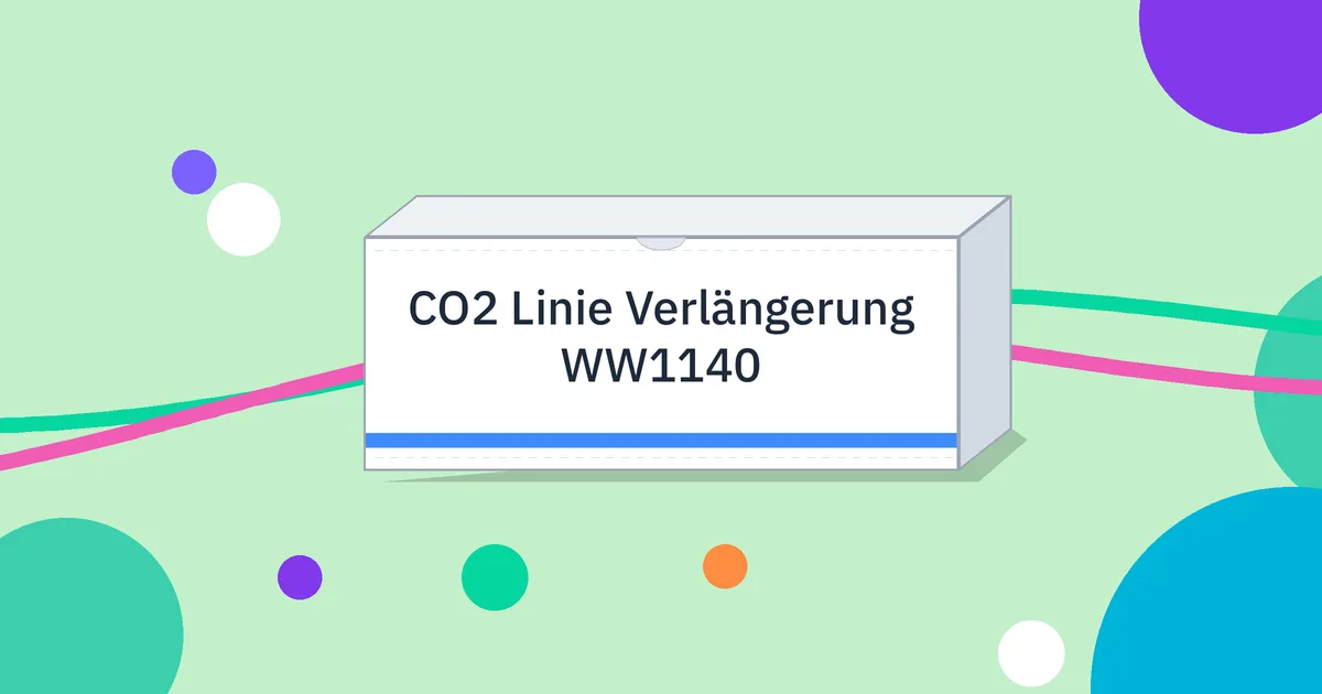 Symbolbild: Packung mit der Aufschrift CO2 Linie Verlängerung WW1140 (PZN 06403555) – Verfügbarkeit und Bezug in Apotheken in Frankfurt am Main
