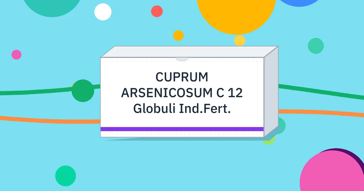 Symbolbild: Packung mit der Aufschrift CUPRUM ARSENICOSUM C 12 Globuli Ind.Fert. (PZN 17718440) – Verfügbarkeit und Bezug in Apotheken in Frankfurt am Main