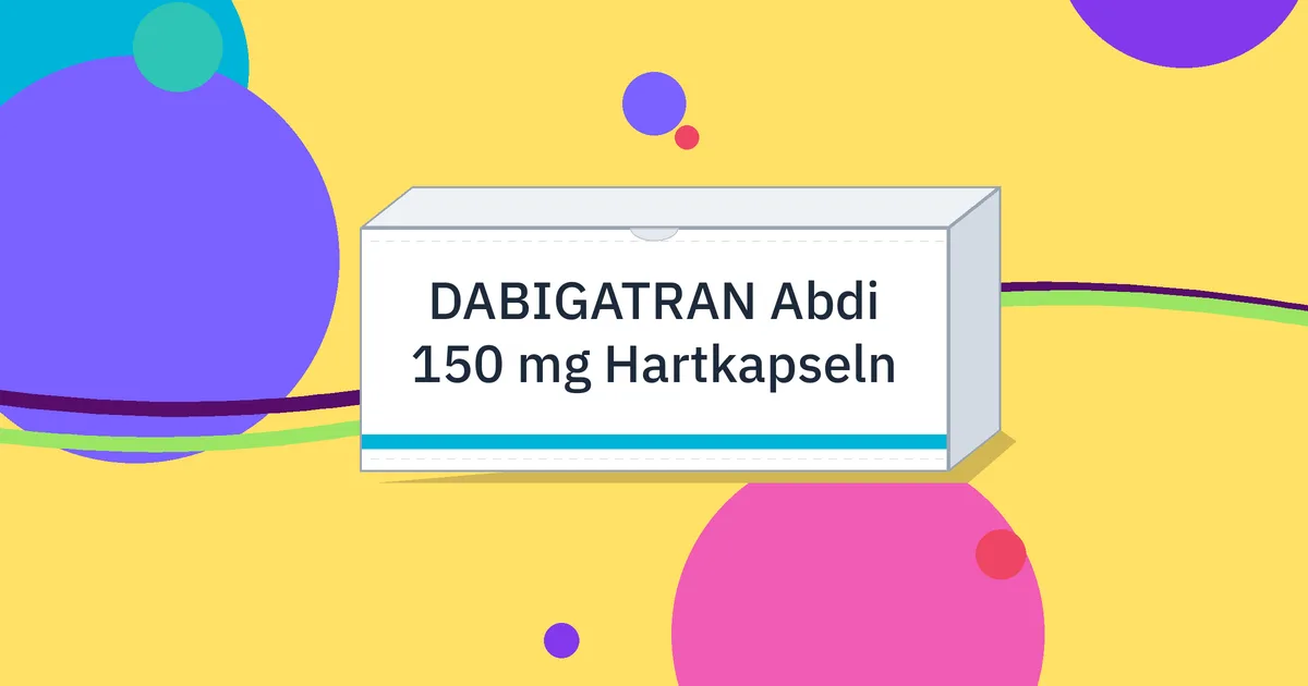 Symbolbild: Packung mit der Aufschrift DABIGATRAN Abdi 150 mg Hartkapseln (PZN 20717993) – Verfügbarkeit und Bezug in Apotheken in Frankfurt am Main