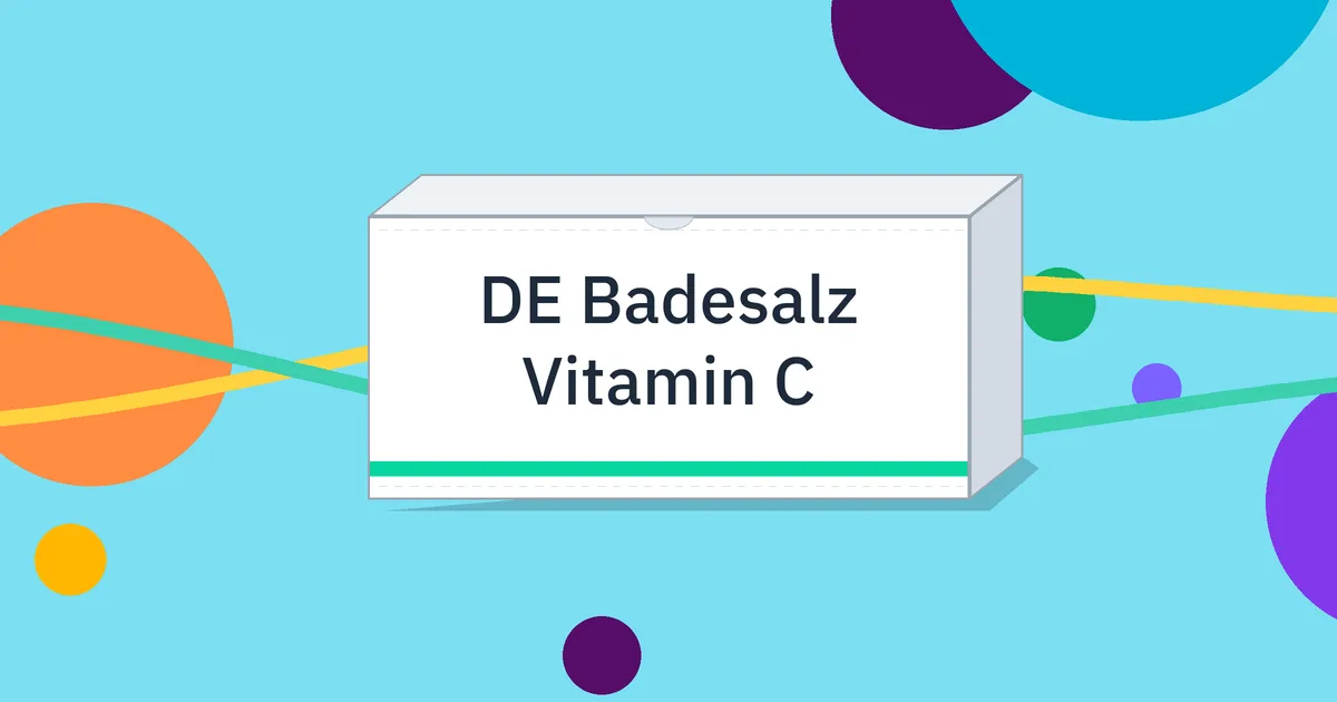 Symbolbild: Packung mit der Aufschrift DE Badesalz Vitamin C (PZN 19379574) – Verfügbarkeit und Bezug in Apotheken in Frankfurt am Main