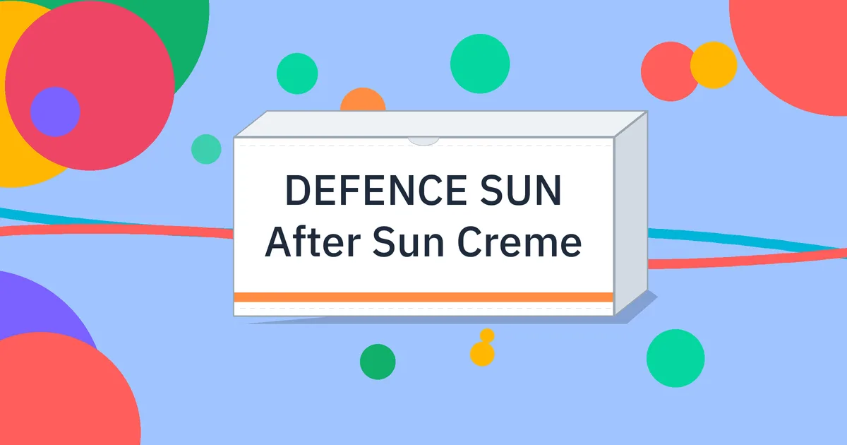 Symbolbild: Packung mit der Aufschrift DEFENCE SUN After Sun Creme (PZN 11892697) – Verfügbarkeit und Bezug in Apotheken in Frankfurt am Main
