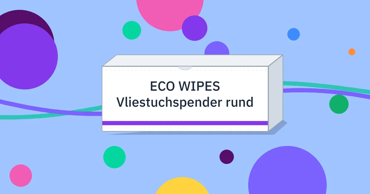 Symbolbild: Packung mit der Aufschrift ECO WIPES Vliestuchspender rund (PZN 14374974) – Verfügbarkeit und Bezug in Apotheken in Frankfurt am Main