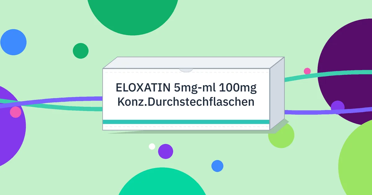 Symbolbild: Packung mit der Aufschrift ELOXATIN 5mg-ml 100mg Konz.Durchstechflaschen (PZN 04166016) – Verfügbarkeit und Bezug in Apotheken in Frankfurt am Main