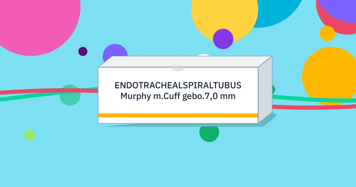 Symbolbild: Packung mit der Aufschrift ENDOTRACHEALSPIRALTUBUS Murphy m.Cuff gebo.7,0 mm (PZN 01295782) – Verfügbarkeit und Bezug in Apotheken in Frankfurt am Main