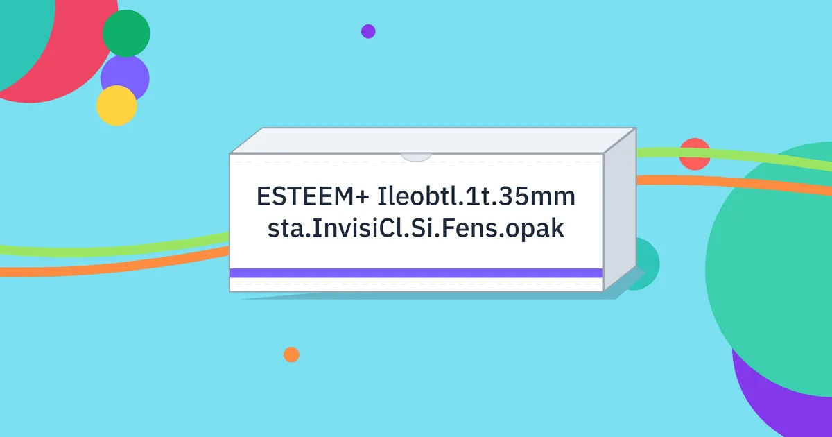 Symbolbild: Packung mit der Aufschrift ESTEEM+ Ileobtl.1t.35mm sta.InvisiCl.Si.Fens.opak (PZN 13507516) – Verfügbarkeit und Bezug in Apotheken in Frankfurt am Main