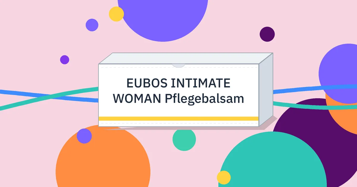 Symbolbild: Packung mit der Aufschrift EUBOS INTIMATE WOMAN Pflegebalsam (PZN 17378033) – Verfügbarkeit und Bezug in Apotheken in Frankfurt am Main