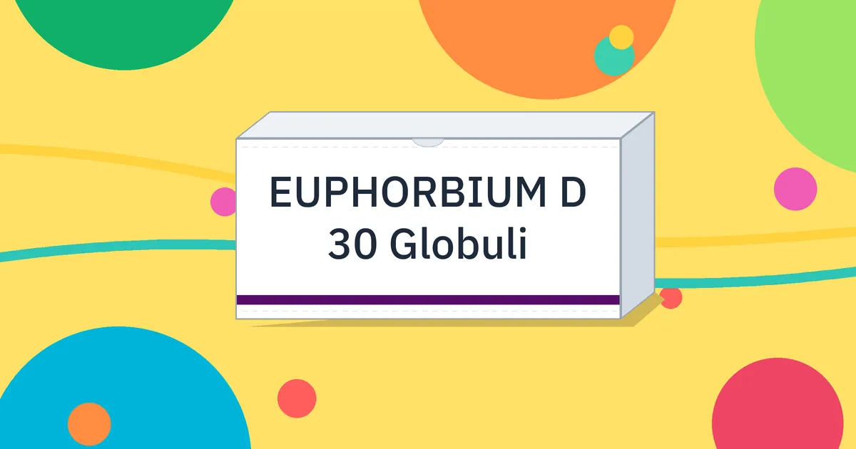 Symbolbild: Packung mit der Aufschrift EUPHORBIUM D 30 Globuli (PZN 07247301) – Verfügbarkeit und Bezug in Apotheken in Frankfurt am Main