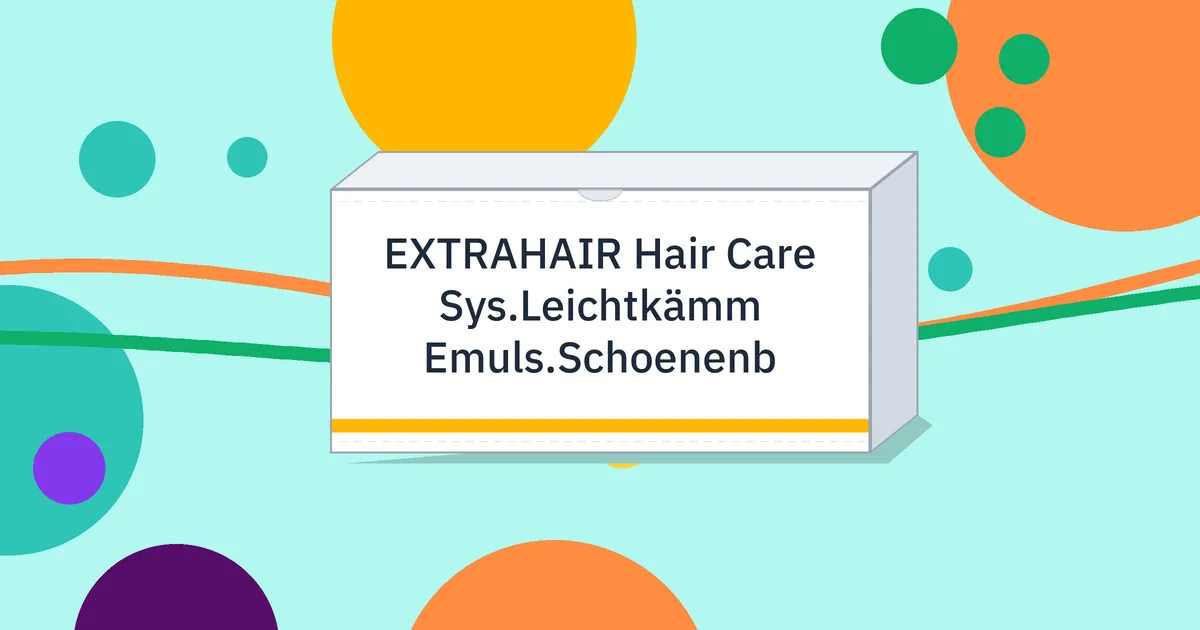 Symbolbild: Packung mit der Aufschrift EXTRAHAIR Hair Care Sys.Leichtkämm Emuls.Schoenenb (PZN 12571558) – Verfügbarkeit und Bezug in Apotheken in Frankfurt am Main