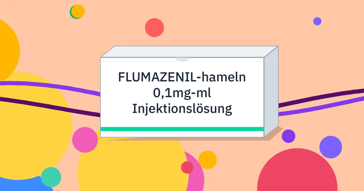 Symbolbild: Packung mit der Aufschrift FLUMAZENIL-hameln 0,1mg-ml Injektionslösung (PZN 09611981) – Verfügbarkeit und Bezug in Apotheken in Frankfurt am Main