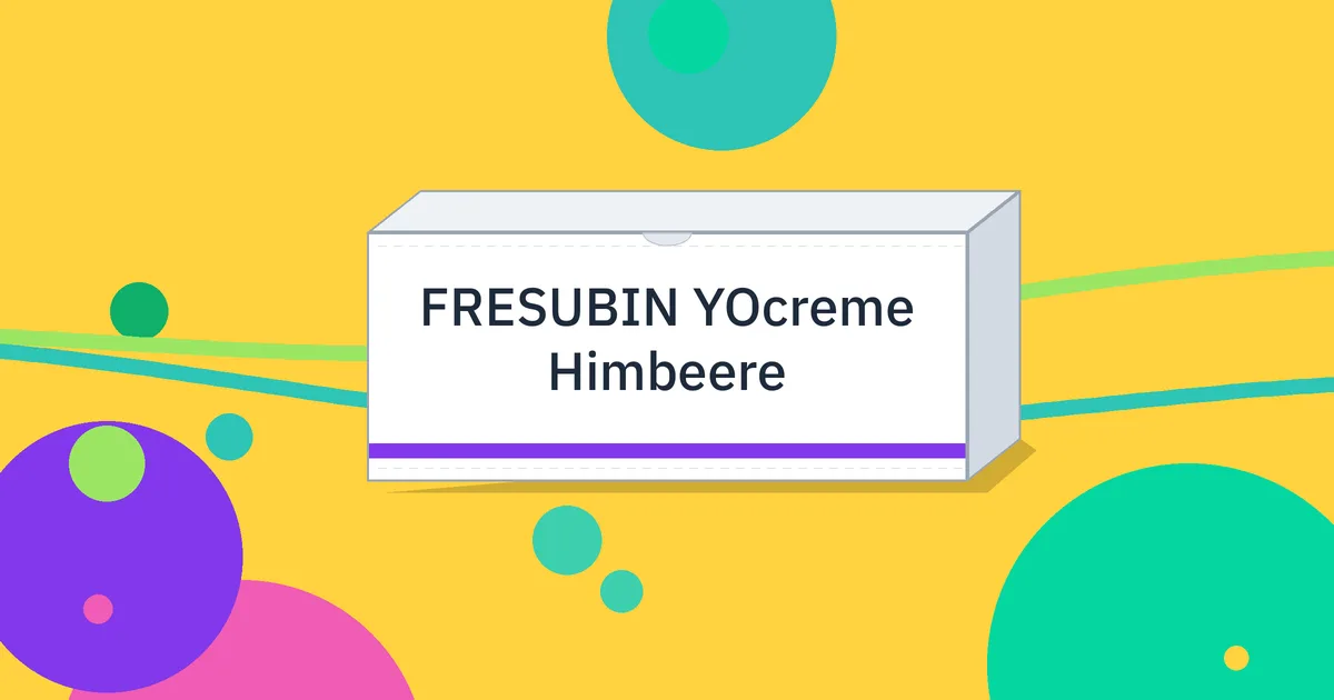 Symbolbild: Packung mit der Aufschrift FRESUBIN YOcreme Himbeere (PZN 09510091) – Verfügbarkeit und Bezug in Apotheken in Frankfurt am Main