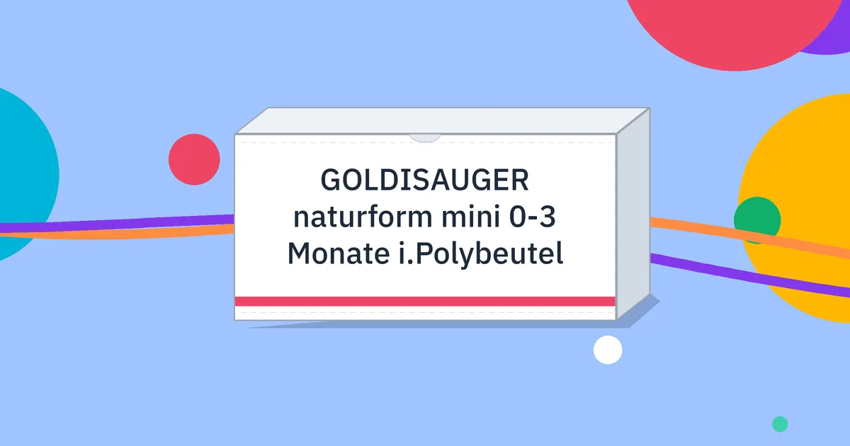 Symbolbild: Packung mit der Aufschrift GOLDISAUGER naturform mini 0-3 Monate i.Polybeutel (PZN 12542982) – Verfügbarkeit und Bezug in Apotheken in Frankfurt am Main
