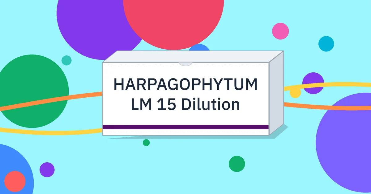 Symbolbild: Packung mit der Aufschrift HARPAGOPHYTUM LM 15 Dilution (PZN 13550742) – Verfügbarkeit und Bezug in Apotheken in Frankfurt am Main