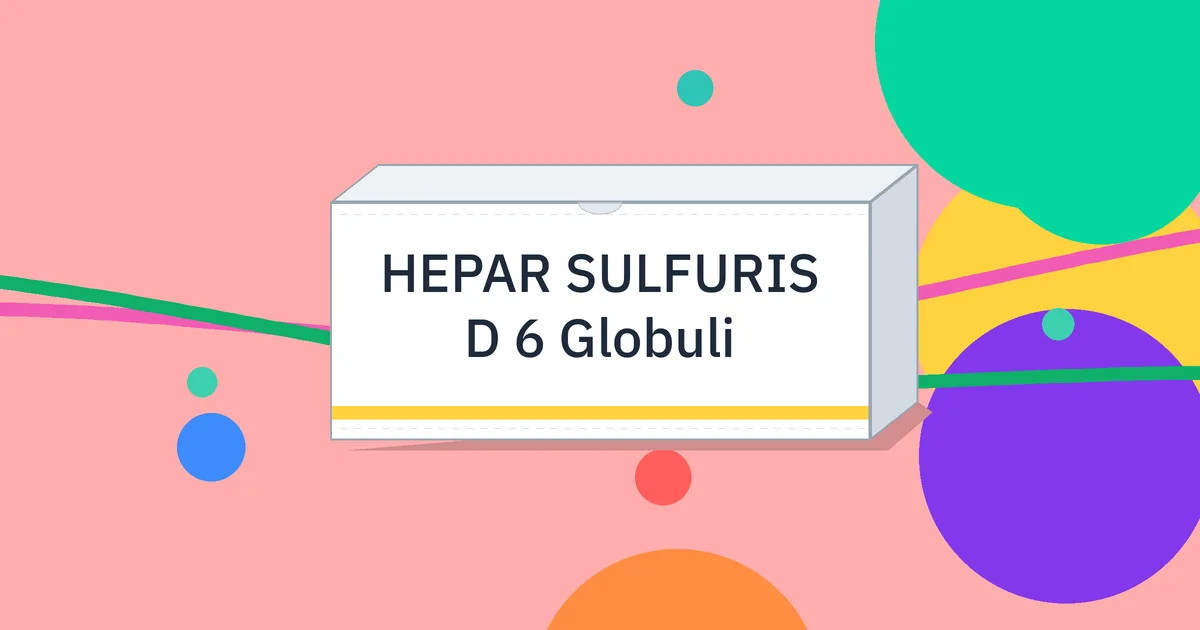 Symbolbild: Packung mit der Aufschrift HEPAR SULFURIS D 6 Globuli (PZN 20409263) – Verfügbarkeit und Bezug in Apotheken in Frankfurt am Main