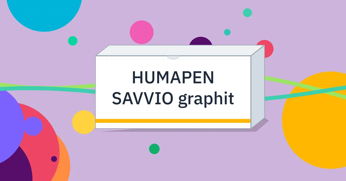 Symbolbild: Packung mit der Aufschrift HUMAPEN SAVVIO graphit (PZN 18313892) – Verfügbarkeit und Bezug in Apotheken in Frankfurt am Main