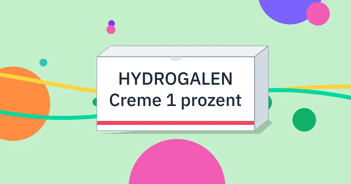 Symbolbild: Packung mit der Aufschrift HYDROGALEN Creme 1 prozent (PZN 08604430) – Verfügbarkeit und Bezug in Apotheken in Frankfurt am Main
