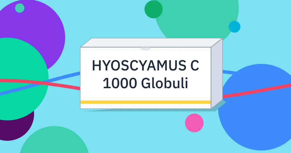 Symbolbild: Packung mit der Aufschrift HYOSCYAMUS C 1000 Globuli (PZN 04220804) – Verfügbarkeit und Bezug in Apotheken in Frankfurt am Main