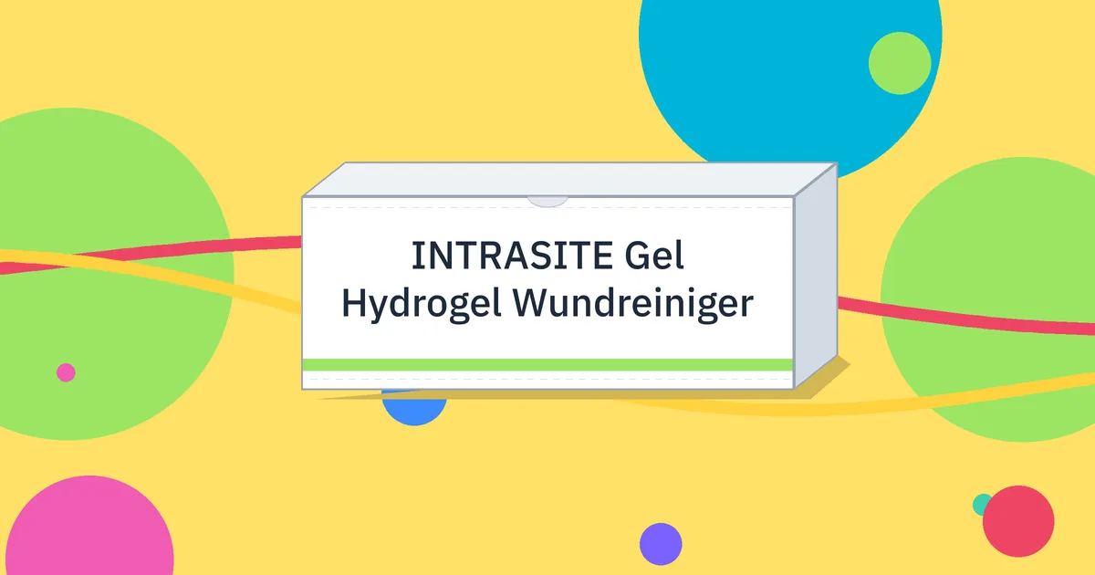 Symbolbild: Packung mit der Aufschrift INTRASITE Gel Hydrogel Wundreiniger (PZN 07537275) – Verfügbarkeit und Bezug in Apotheken in Frankfurt am Main