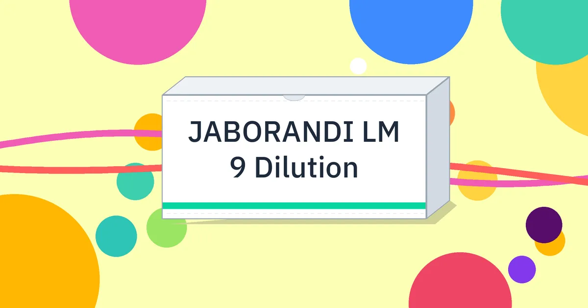 Symbolbild: Packung mit der Aufschrift JABORANDI LM 9 Dilution (PZN 12915213) – Verfügbarkeit und Bezug in Apotheken in Frankfurt am Main