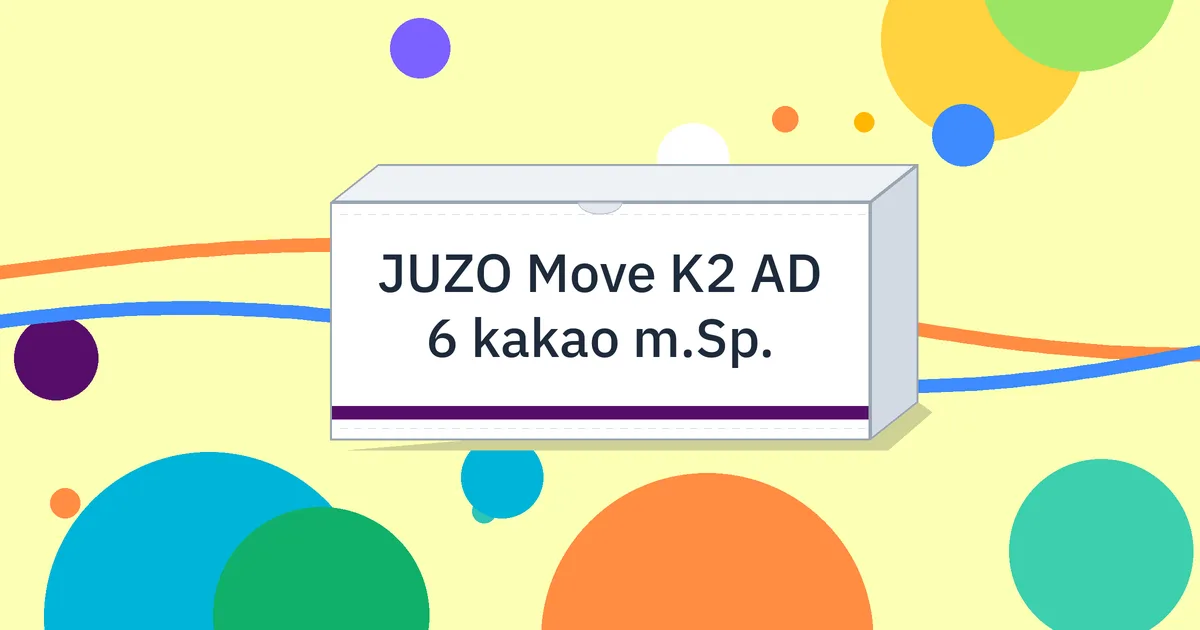 Symbolbild: Packung mit der Aufschrift JUZO Move K2 AD 6 kakao m.Sp. (PZN 18539001) – Verfügbarkeit und Bezug in Apotheken in Frankfurt am Main