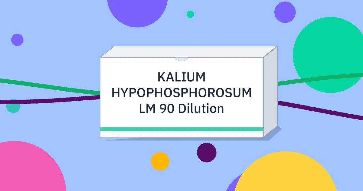 Symbolbild: Packung mit der Aufschrift KALIUM HYPOPHOSPHOROSUM LM 90 Dilution (PZN 12922259) – Verfügbarkeit und Bezug in Apotheken in Frankfurt am Main