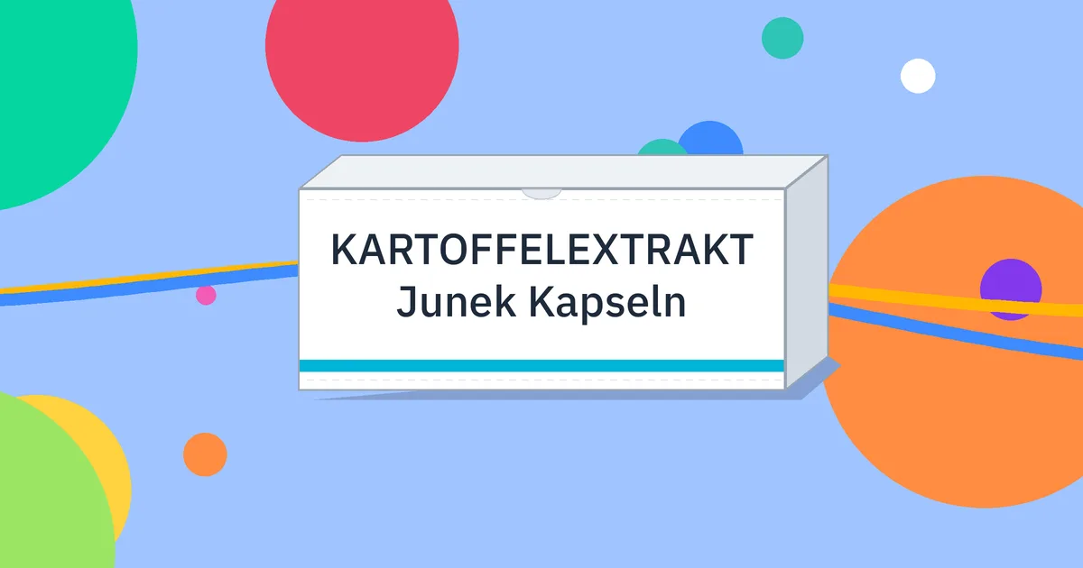 Symbolbild: Packung mit der Aufschrift KARTOFFELEXTRAKT Junek Kapseln (PZN 01644722) – Verfügbarkeit und Bezug in Apotheken in Frankfurt am Main
