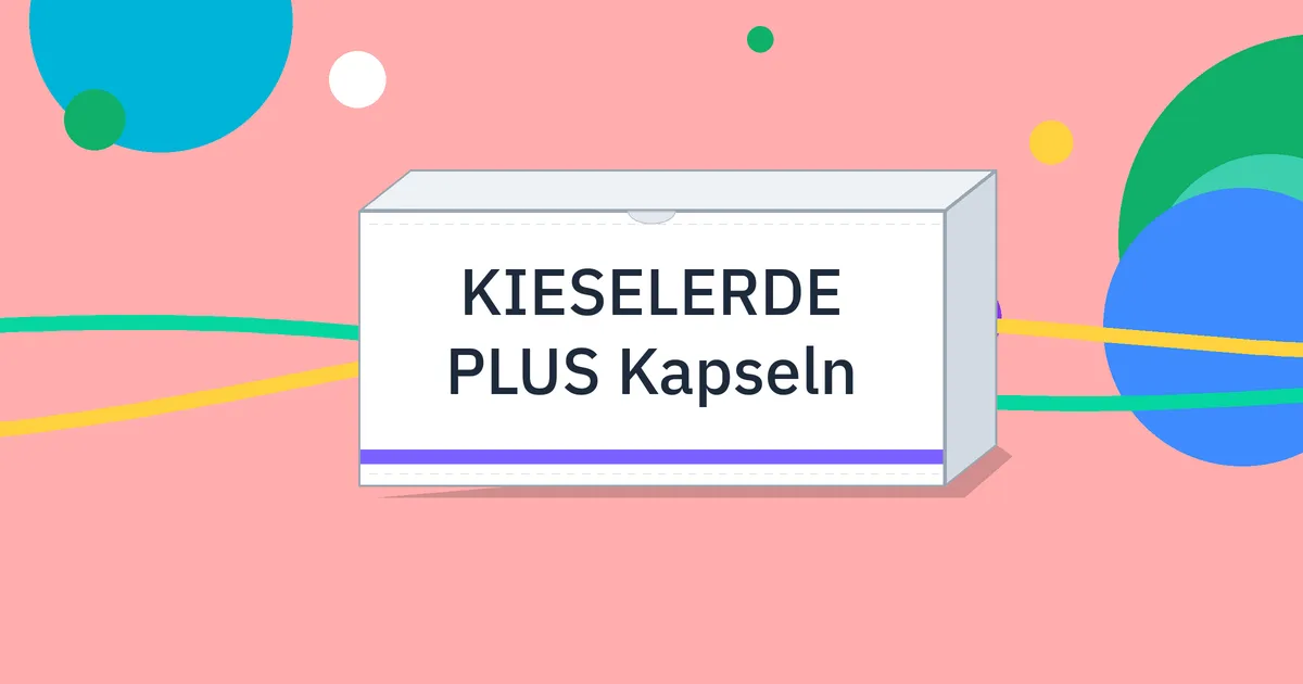 Symbolbild: Packung mit der Aufschrift KIESELERDE PLUS Kapseln (PZN 08635353) – Verfügbarkeit und Bezug in Apotheken in Frankfurt am Main