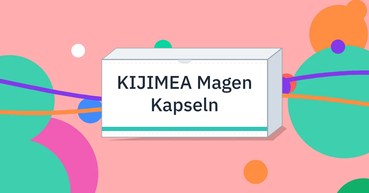 Symbolbild: Packung mit der Aufschrift KIJIMEA Magen Kapseln (PZN 18003358) – Verfügbarkeit und Bezug in Apotheken in Frankfurt am Main