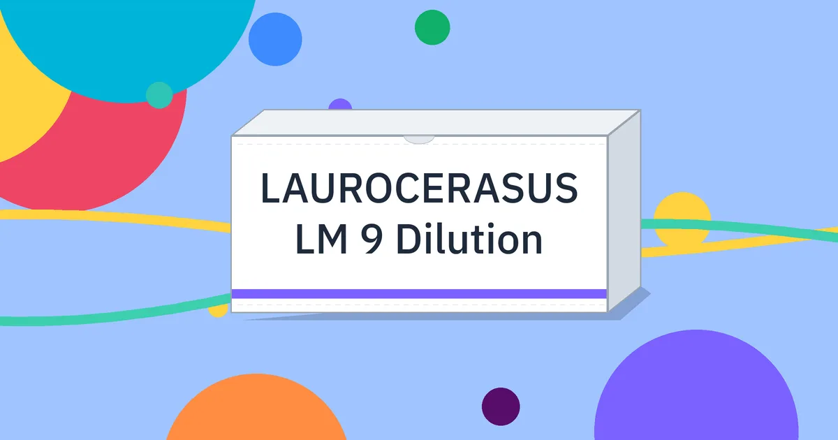 Symbolbild: Packung mit der Aufschrift LAUROCERASUS LM 9 Dilution (PZN 13524006) – Verfügbarkeit und Bezug in Apotheken in Frankfurt am Main