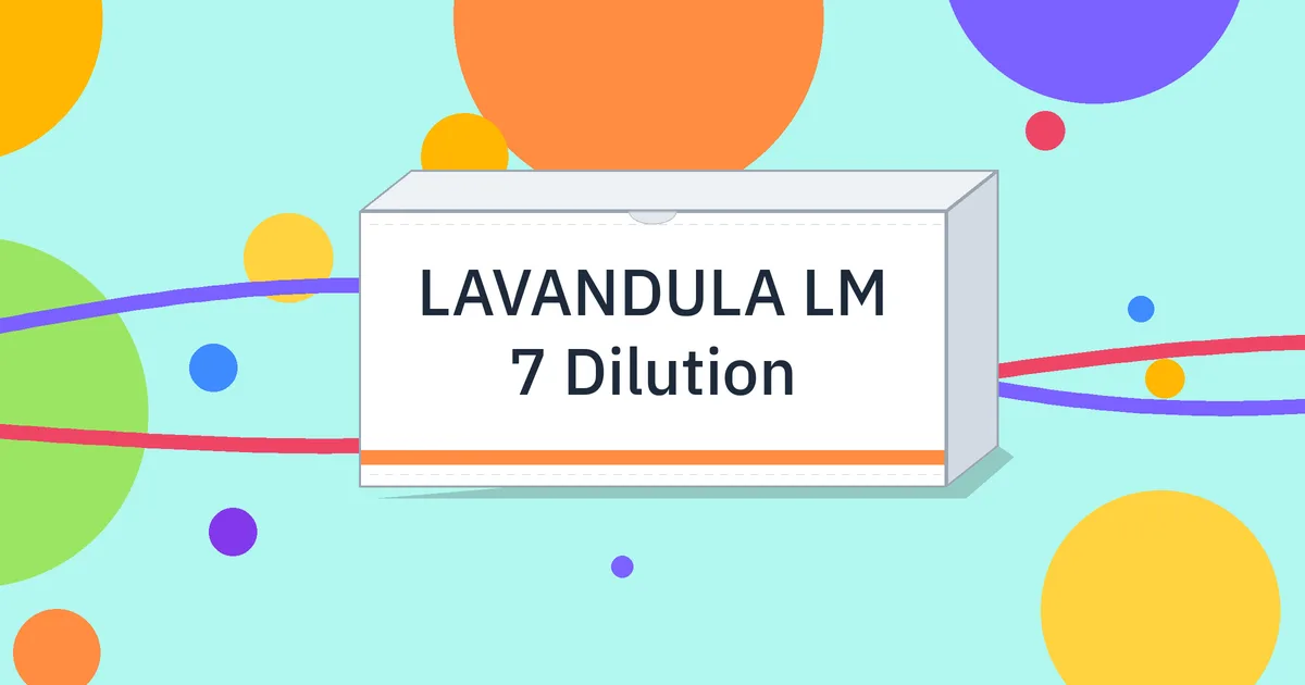 Symbolbild: Packung mit der Aufschrift LAVANDULA LM 7 Dilution (PZN 12929706) – Verfügbarkeit und Bezug in Apotheken in Frankfurt am Main