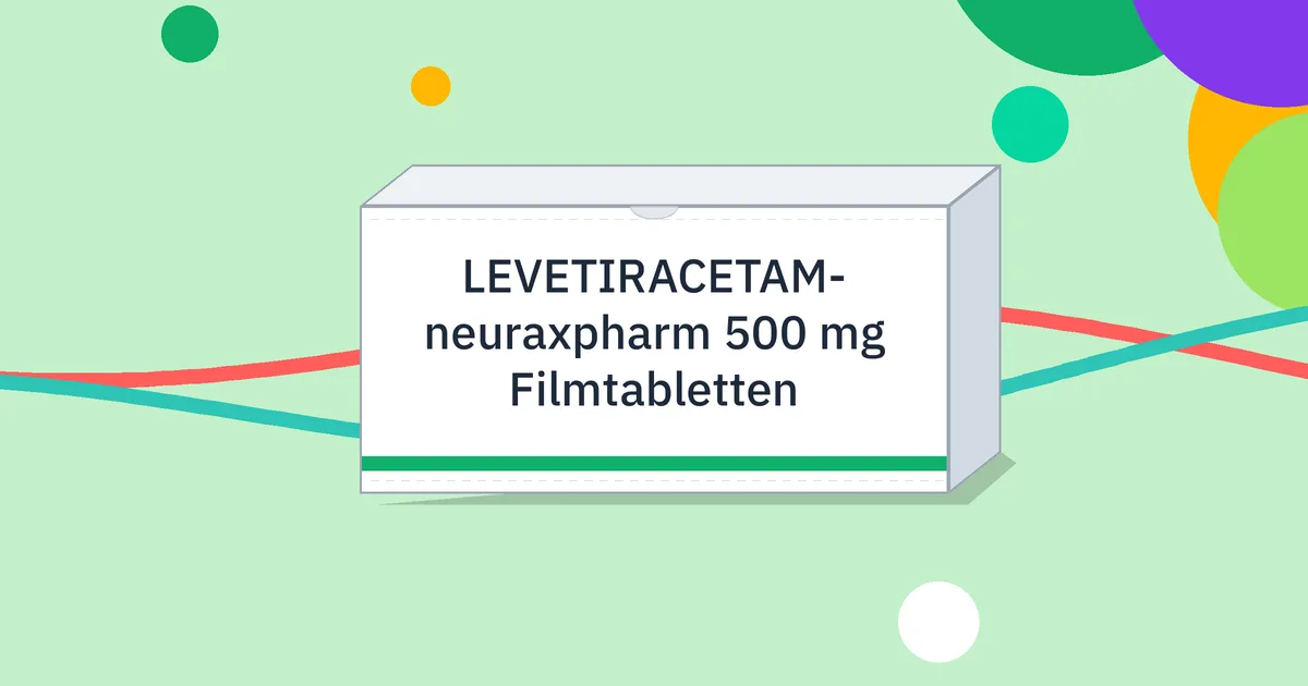 Symbolbild: Packung mit der Aufschrift LEVETIRACETAM-neuraxpharm 500 mg Filmtabletten (PZN 09064817) – Verfügbarkeit und Bezug in Apotheken in Frankfurt am Main