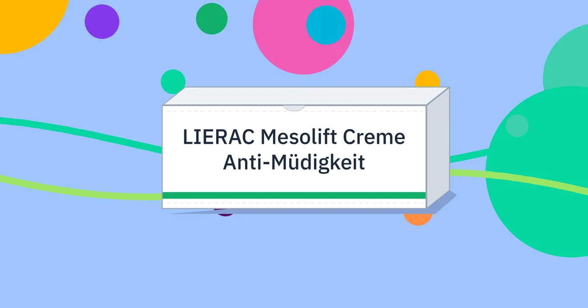 Symbolbild: Packung mit der Aufschrift LIERAC Mesolift Creme Anti-Müdigkeit (PZN 16392752) – Verfügbarkeit und Bezug in Apotheken in Frankfurt am Main