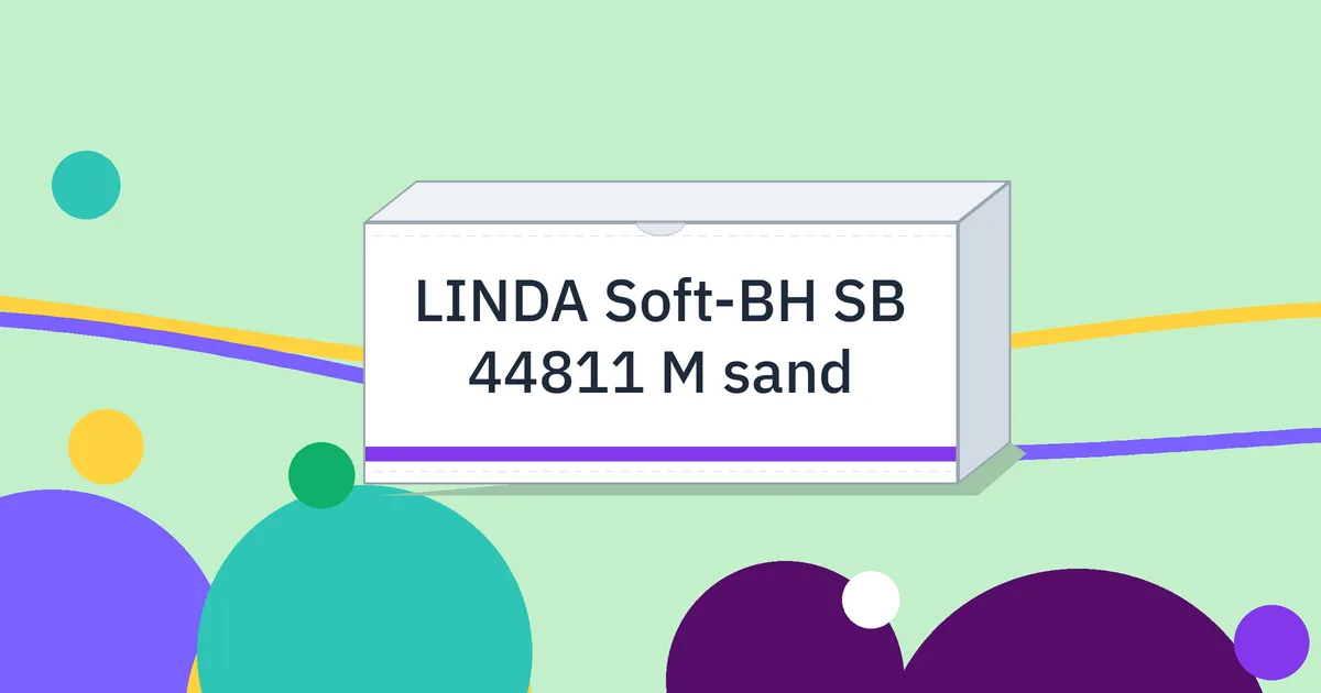 Symbolbild: Packung mit der Aufschrift LINDA Soft-BH SB 44811 M sand (PZN 18711606) – Verfügbarkeit und Bezug in Apotheken in Frankfurt am Main