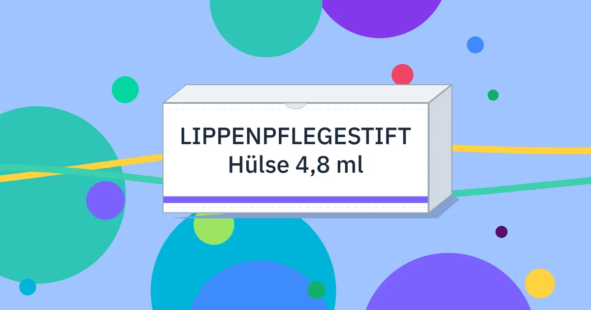 Symbolbild: Packung mit der Aufschrift LIPPENPFLEGESTIFT Hülse 4,8 ml (PZN 06838224) – Verfügbarkeit und Bezug in Apotheken in Frankfurt am Main