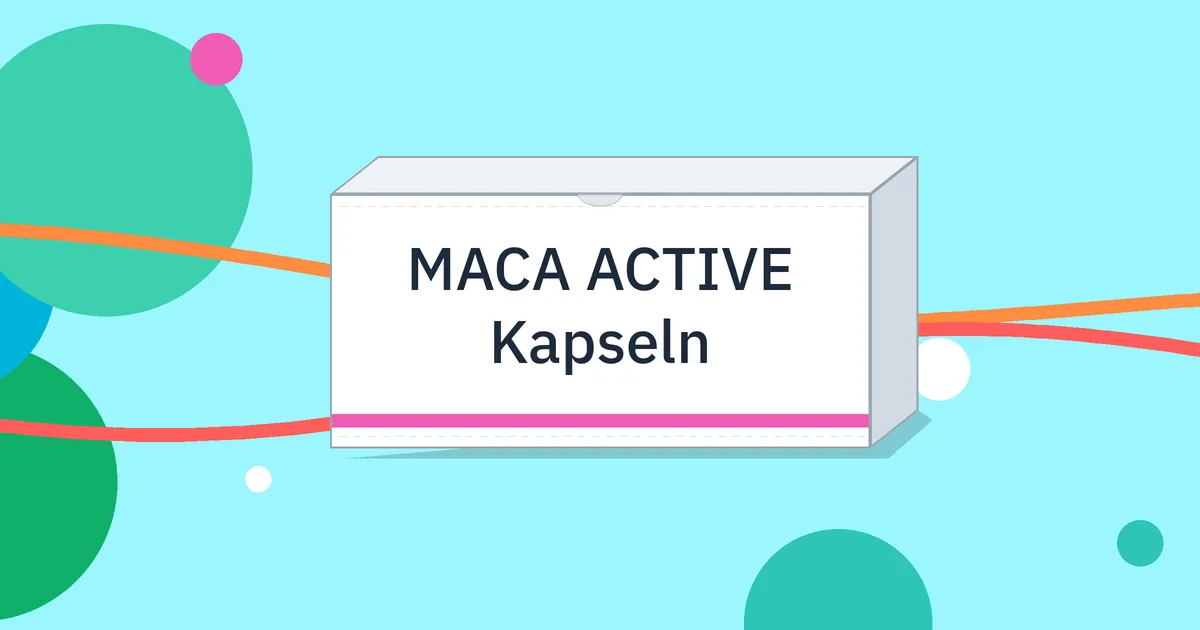Symbolbild: Packung mit der Aufschrift MACA ACTIVE Kapseln (PZN 11140974) – Verfügbarkeit und Bezug in Apotheken in Frankfurt am Main