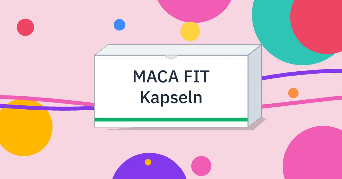 Symbolbild: Packung mit der Aufschrift MACA FIT Kapseln (PZN 07761156) – Verfügbarkeit und Bezug in Apotheken in Frankfurt am Main
