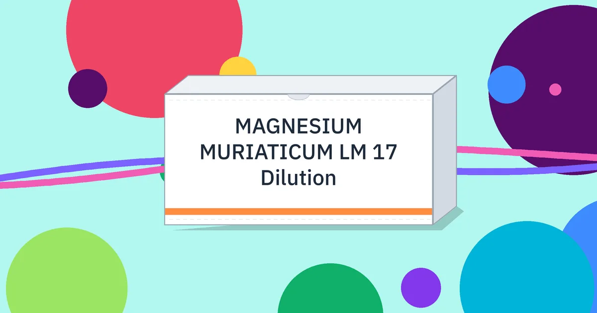 Symbolbild: Packung mit der Aufschrift MAGNESIUM MURIATICUM LM 17 Dilution (PZN 12938898) – Verfügbarkeit und Bezug in Apotheken in Frankfurt am Main
